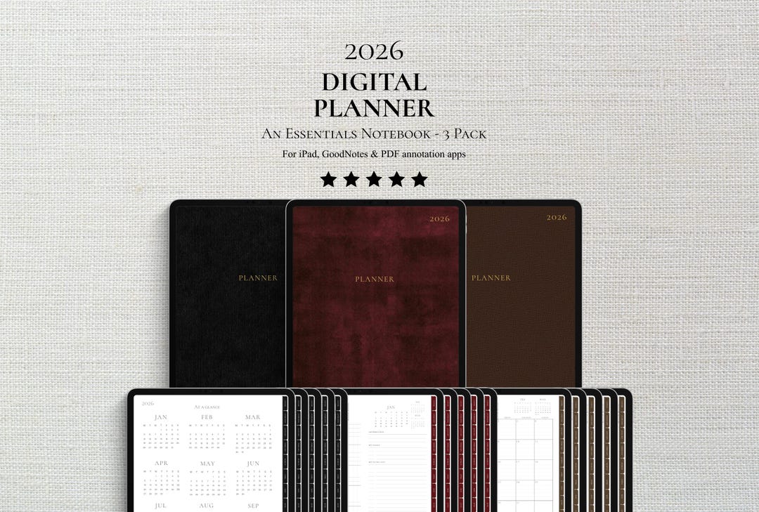 2026 Digital Planner | Goodnotes Planner | Daily, Weekly, Monthly ...