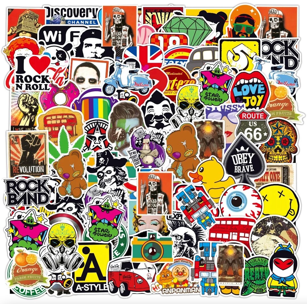 100PCS Disney DC Logos Avengers Cute Super Hero Cartoon Stickers ...