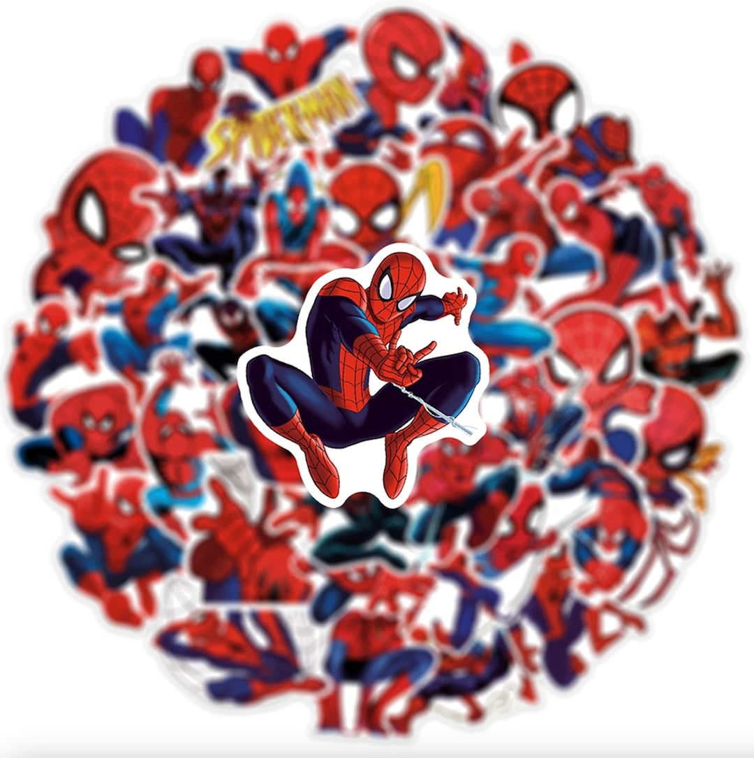 50pcs Spider-man Disney TV Show Stickers Graffiti Decals Phone - Etsy