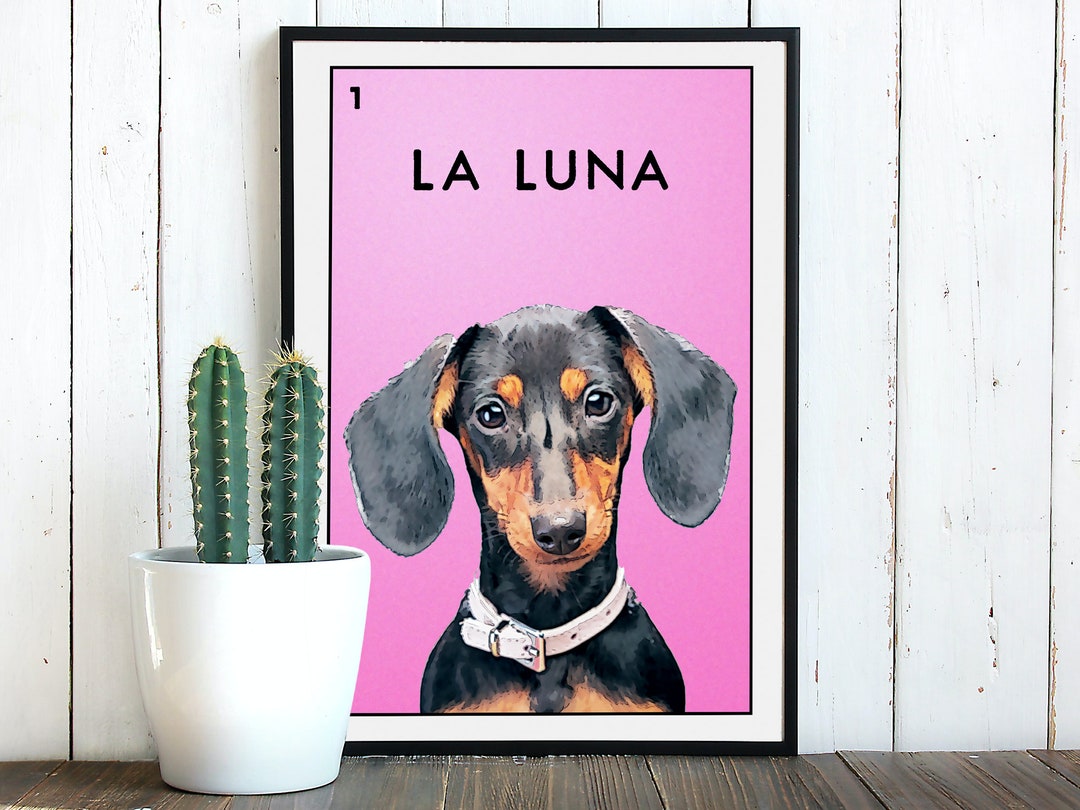 Loteria Custom Pet Portrait Personalized PRINTABLE Loteria Art Using ...