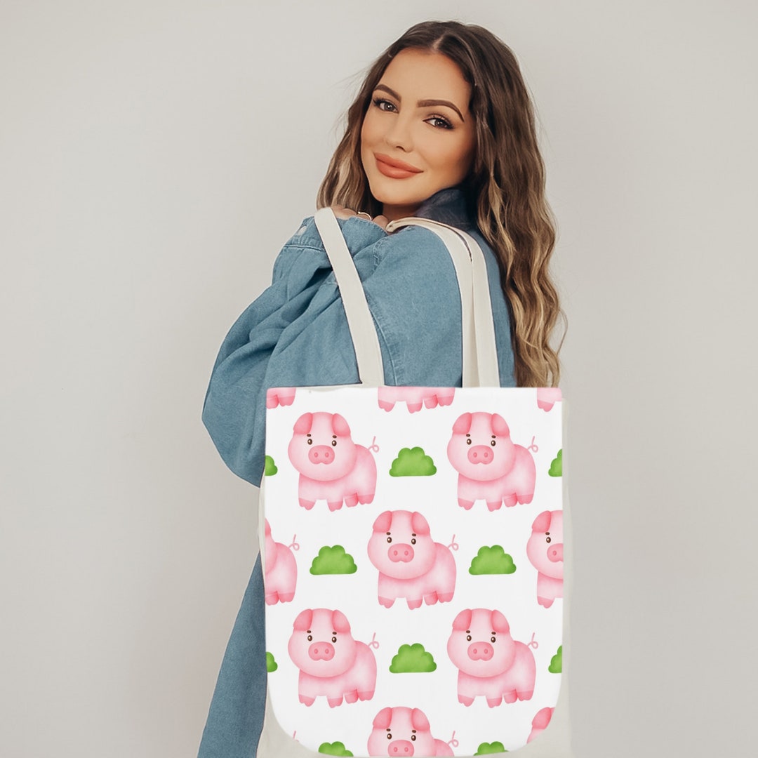 Pig Lovers Canvas Tote Bag Gift for Pig Lovers Funny Gift for Pig ...