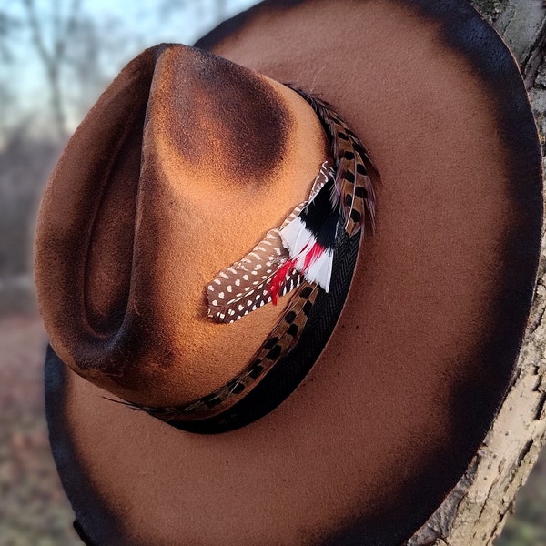 Custom Burned Cowboy Hat - Etsy