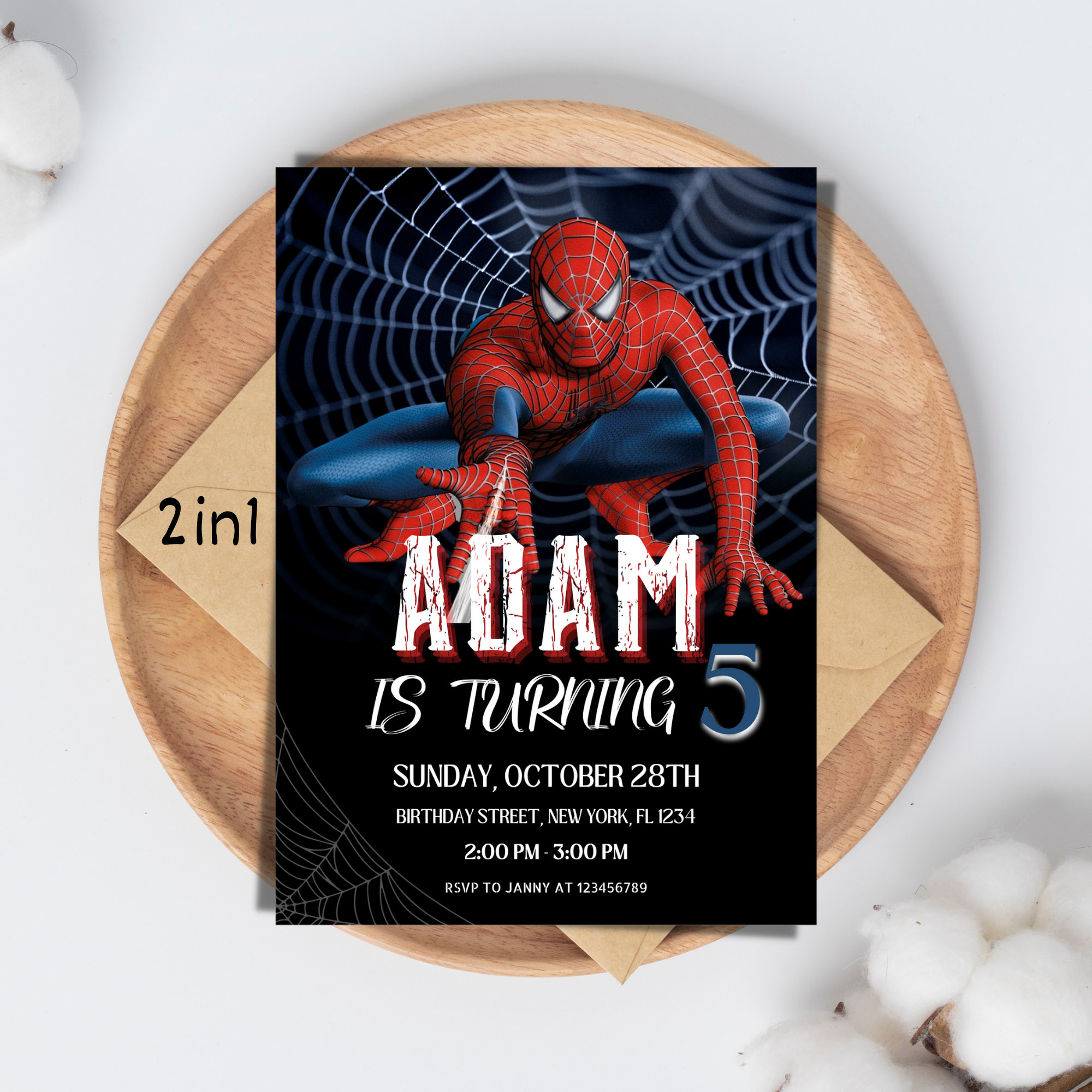 Editable Spiderman Birthday Invitation Birthday Party Digital Download ...