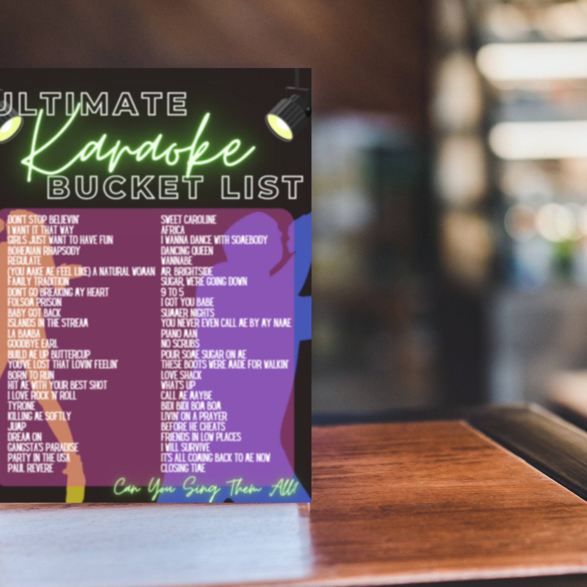 Karaoke Night Ultimate Bucket List Bundle! Are You a Karaoke King ...