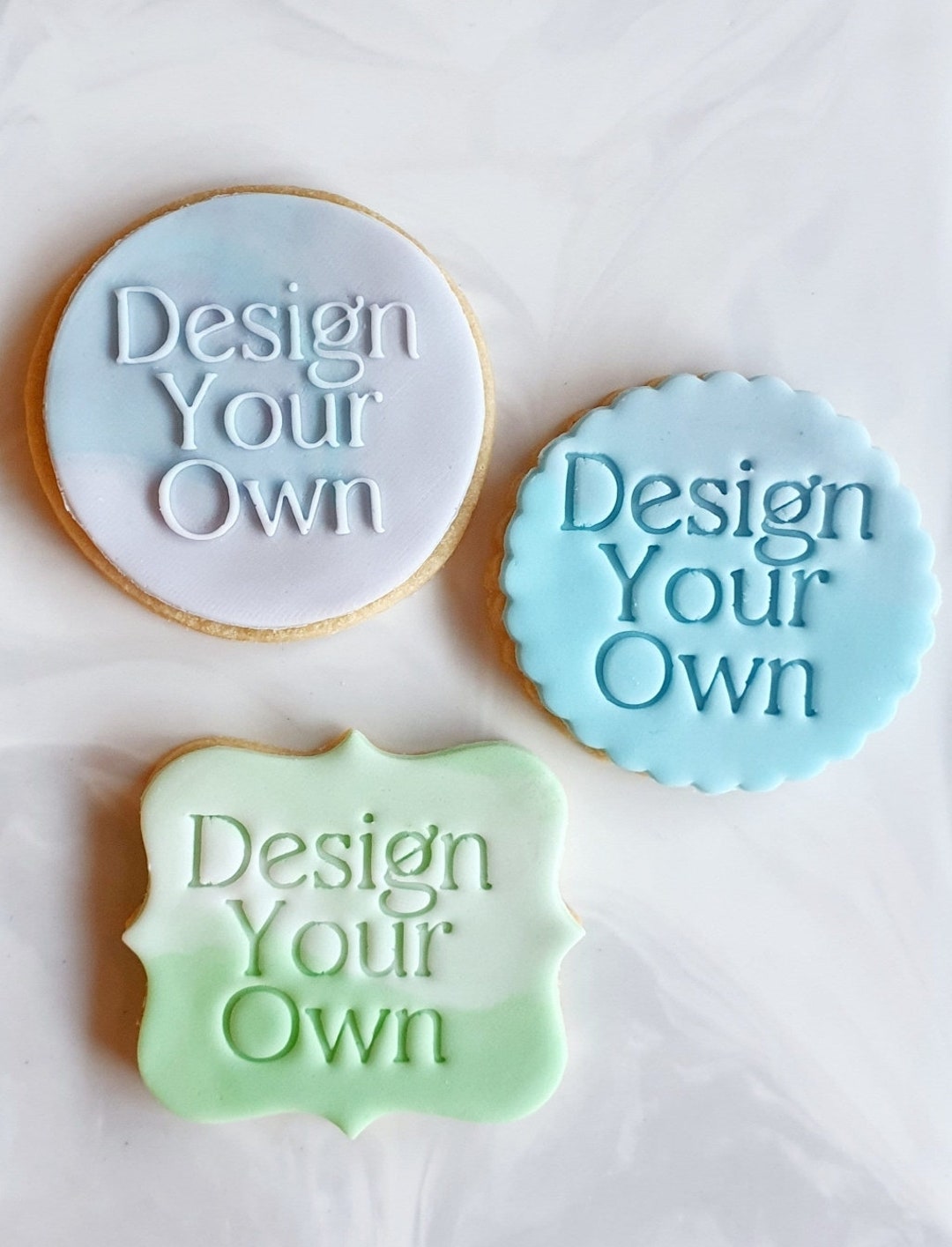 Custom Cookie Fondant Stamp Cutter Embosser Debosser Make Your Own ...