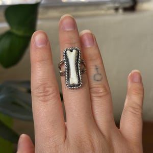 Coyote Bone Handmade Sterling Silver Ring - Etsy