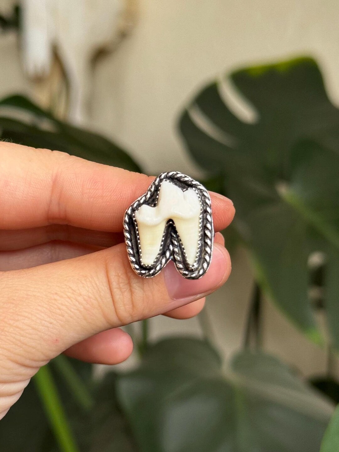 Fox Tooth Handmade Ring - Etsy