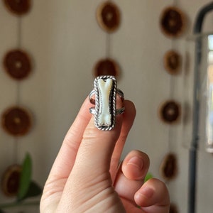 Coyote Bone Handmade Sterling Silver Ring - Etsy