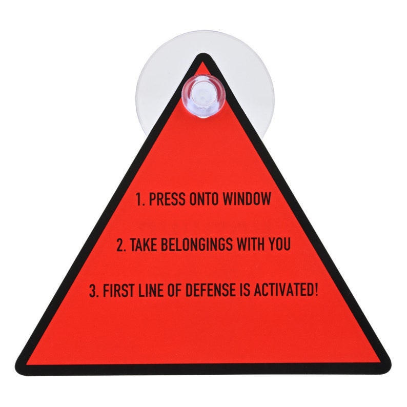 Anti Break-in Car Placard - Etsy