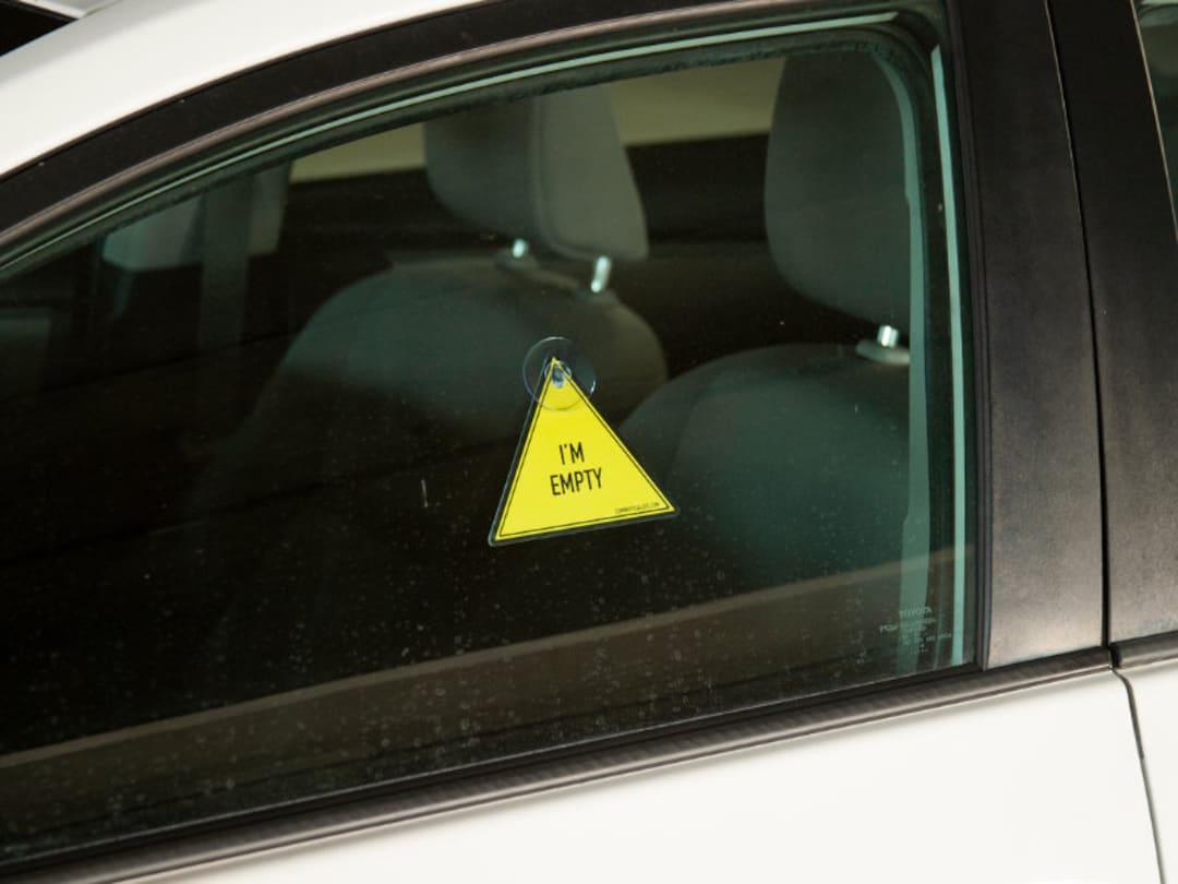 I'm Empty / Nothing Inside | Anti Theft/break-in Car Sign Durable & UV ...