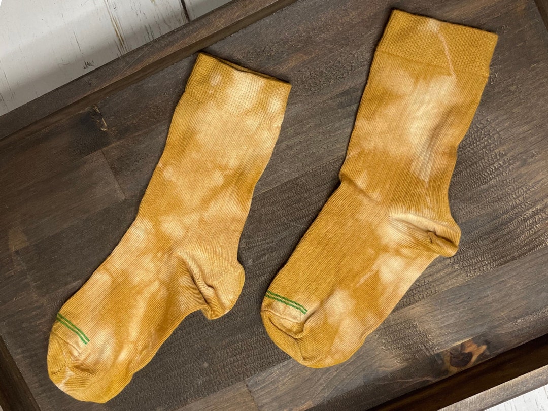 Naturally Dyed/eco Printed Adult Socks - Etsy