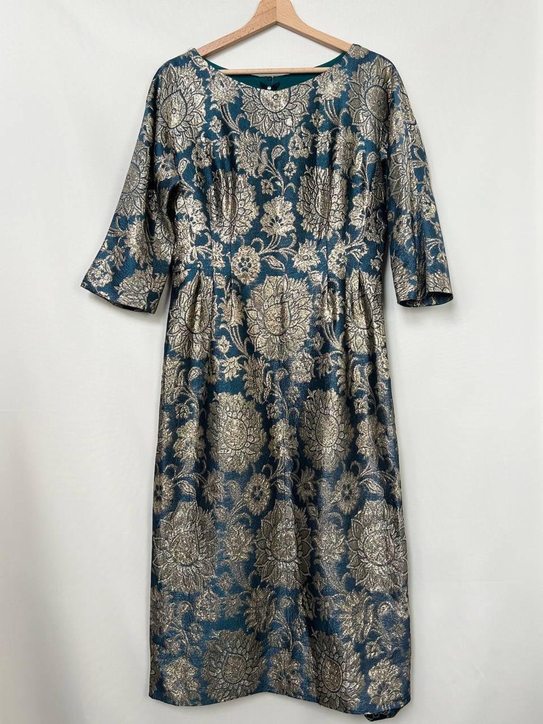 Irene Lentz for Bonwit Teller 1960s Vintage Metallic Brocade Dress in ...