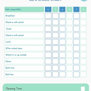 Chore Chart PRINTABLE Gamer Weekly CHORE Chart, PDF, Printable, Instant ...