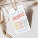 Printable Easter PEEPS Gift Tag, Treat Tags, Favor Tag, Easter Basket ...