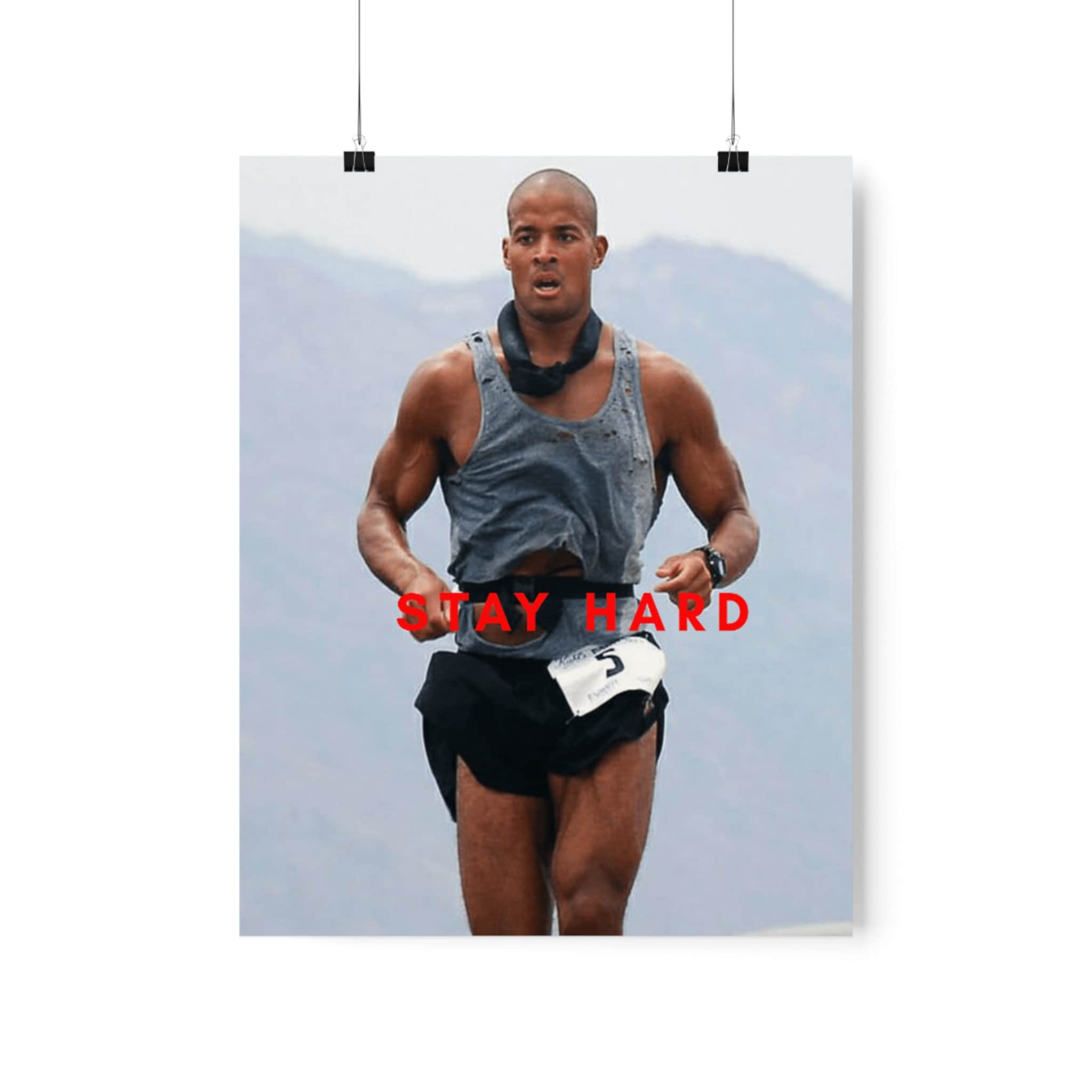 David Goggins stay Hard Poster and Motivational - Etsy