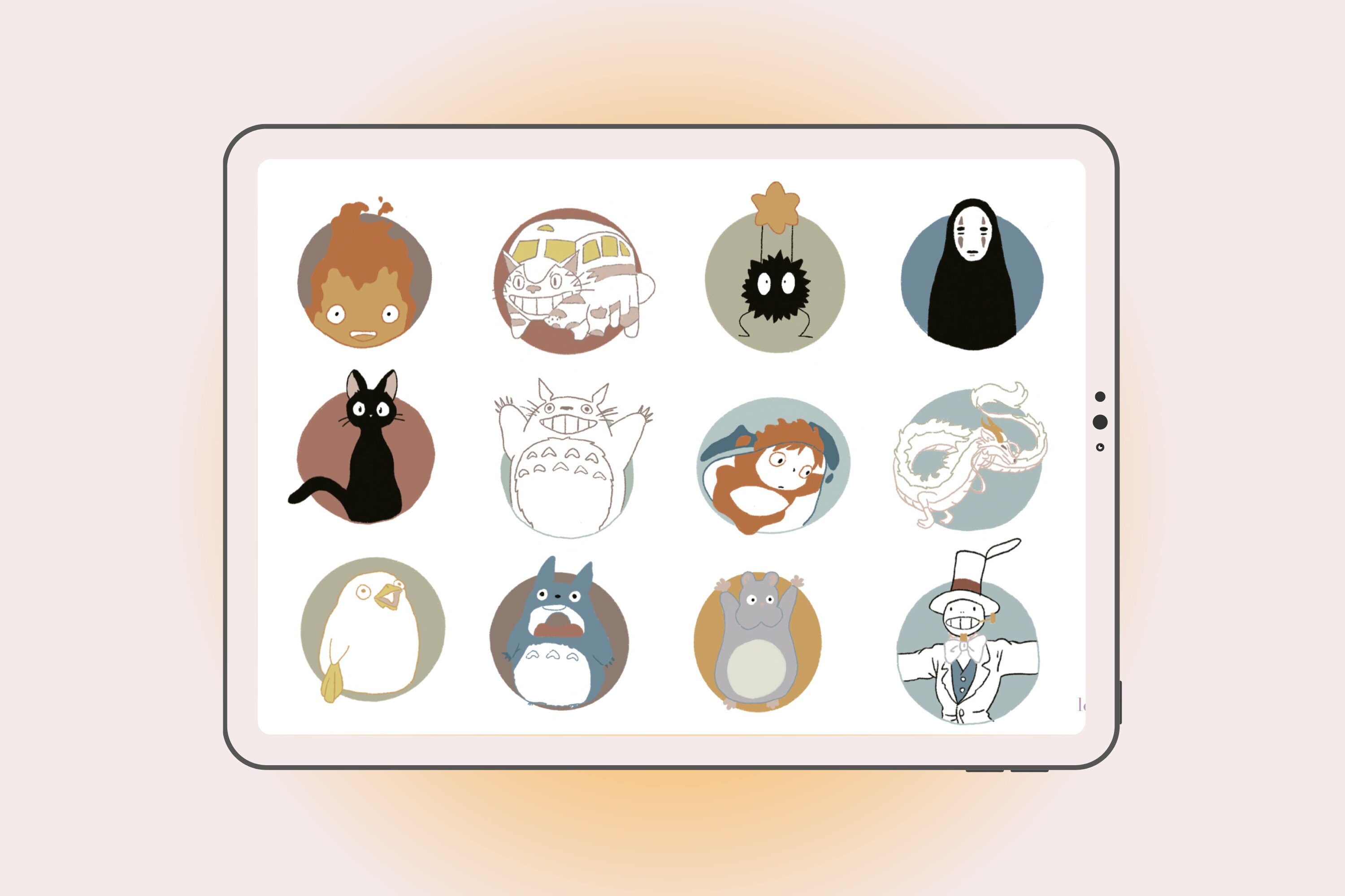Studio Ghibli Digital Sticker Pack | Goodnotes Stickers | Hand Drawn ...
