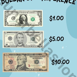 Teacher's MONEY Reference Sheets - Etsy
