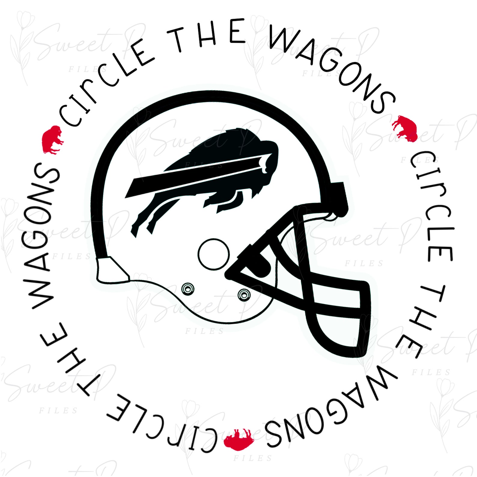 Bills Circle the Wagons PNG - Etsy