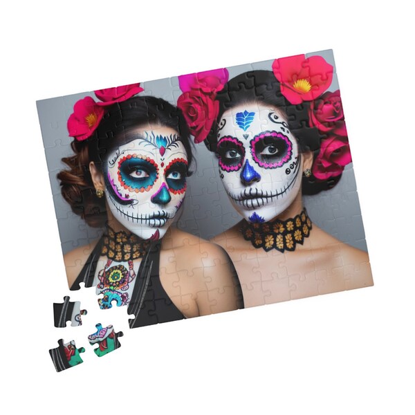 Sugar Skull Puzzle - Etsy