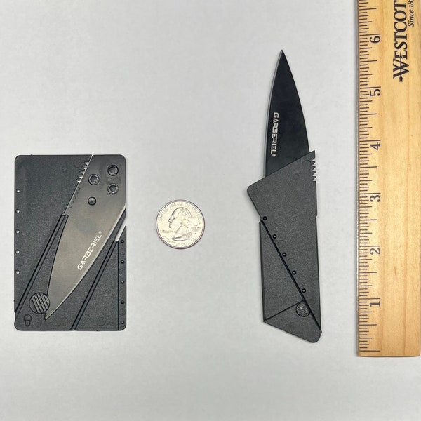 Credit Card Wallet Knife - Etsy