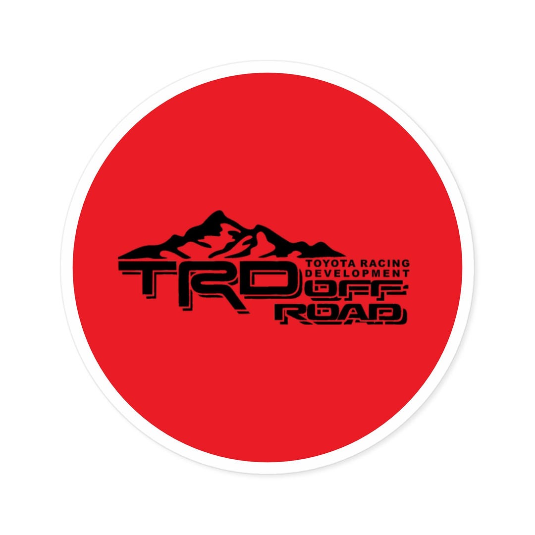 Toyota Racing Development Nostalgic Round Stickers, Indoor/outdoor ...