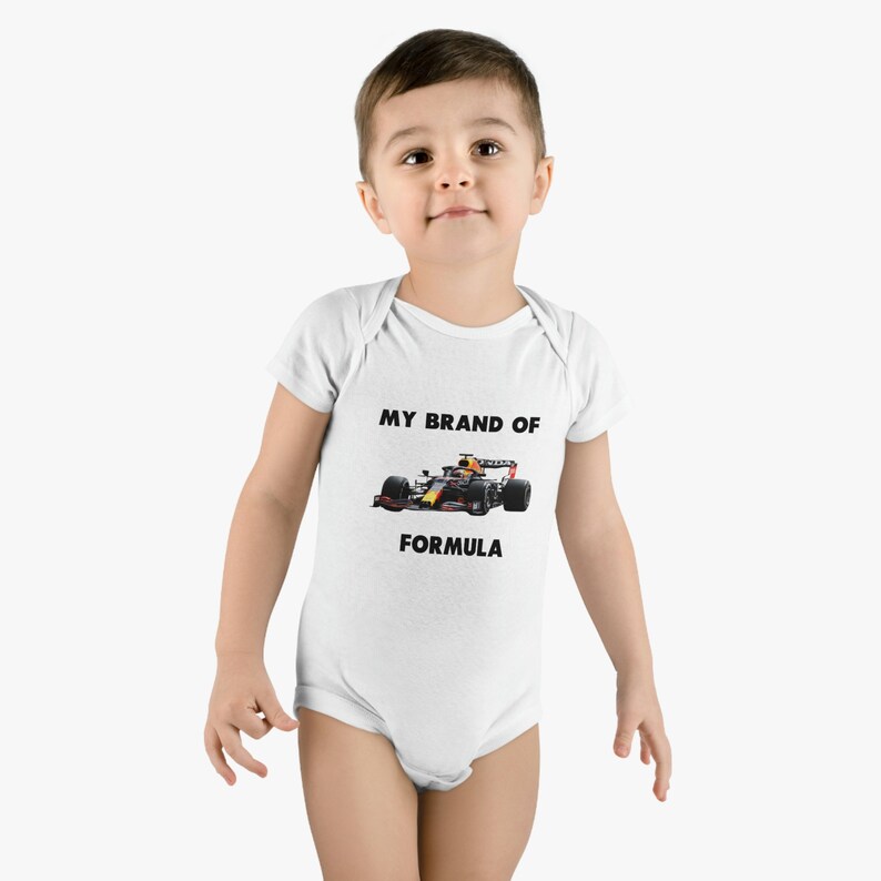 Formula 1 Onesie® Organic Baby Bodysuit F1 Onesie, Red Bull Onesie, F1 Baby Clothes - Etsy