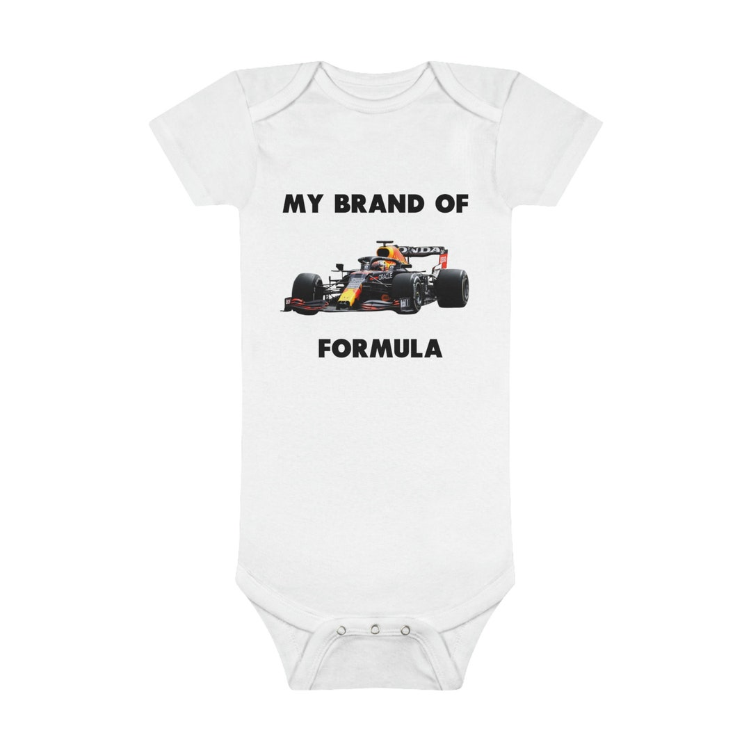 Formula 1 Onesie® Organic Baby Bodysuit F1 Onesie, Red Bull Onesie, F1 Baby Clothes - Etsy