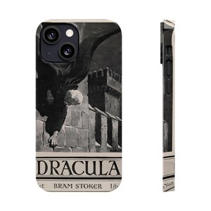 Dracula Phone Case the Count on the Castle Wall Gothic Vampire Book ...