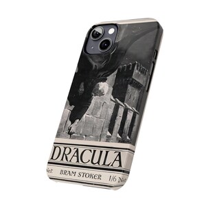 Dracula Phone Case the Count on the Castle Wall - Gothic Vampire Book ...