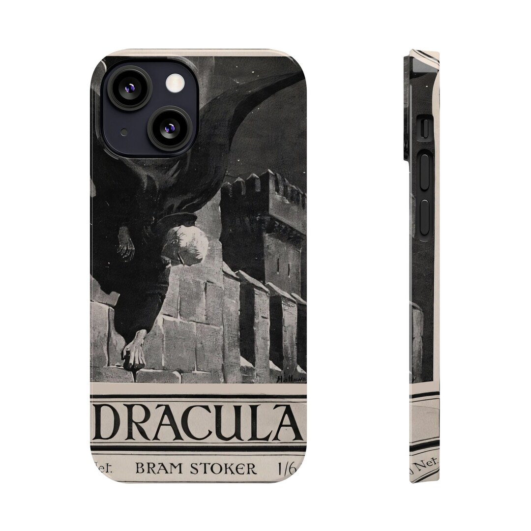 Dracula Phone Case the Count on the Castle Wall Gothic Vampire Book ...