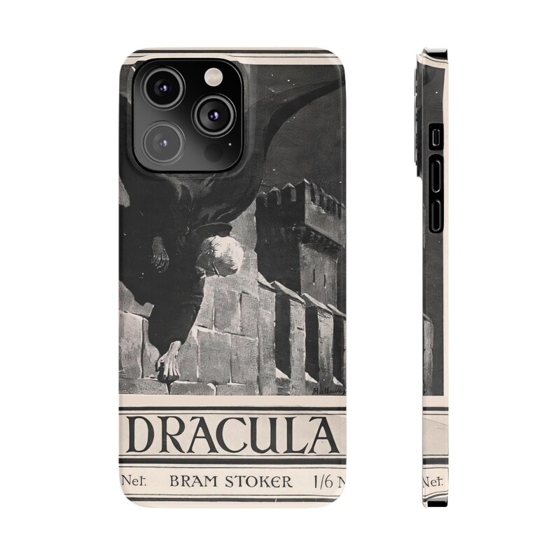 Dracula Phone Case the Count on the Castle Wall Gothic Vampire Book ...