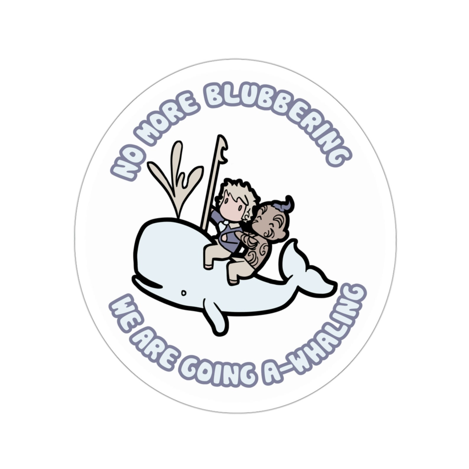 Moby Dick Jumbo Sticker Kawaii Whale Big Decal Classic Book Quotes No ...