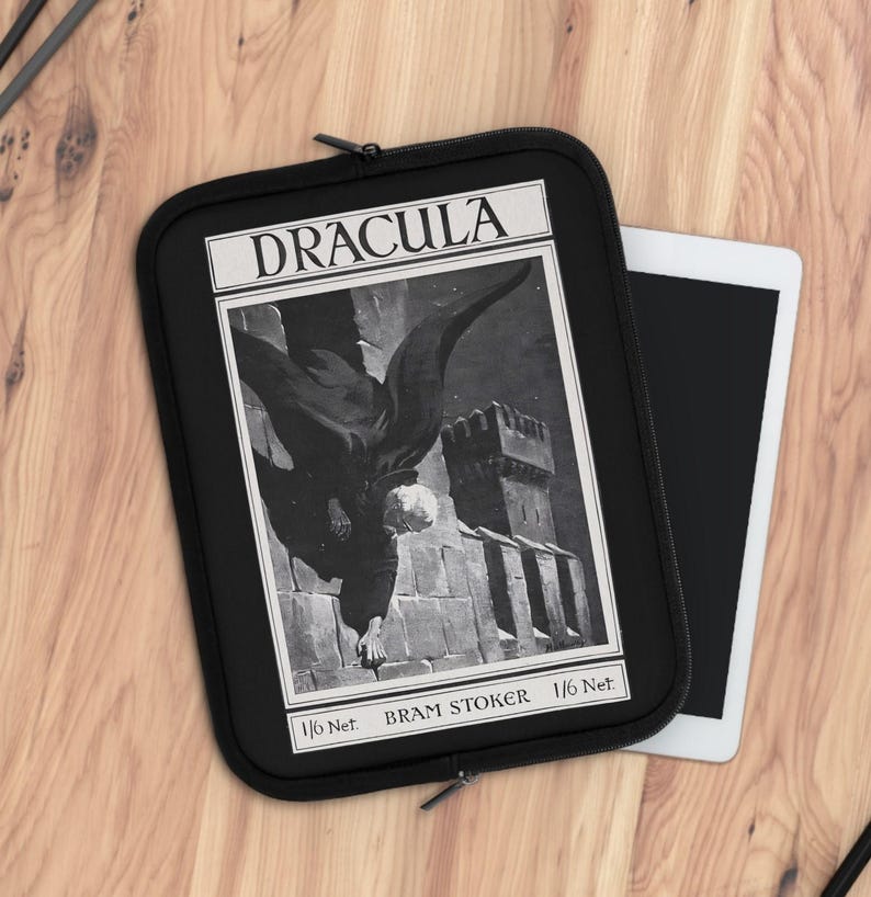Dracula Laptop Sleeve, Tablet Case, Book Sleeve Classic Gothic Vampire ...