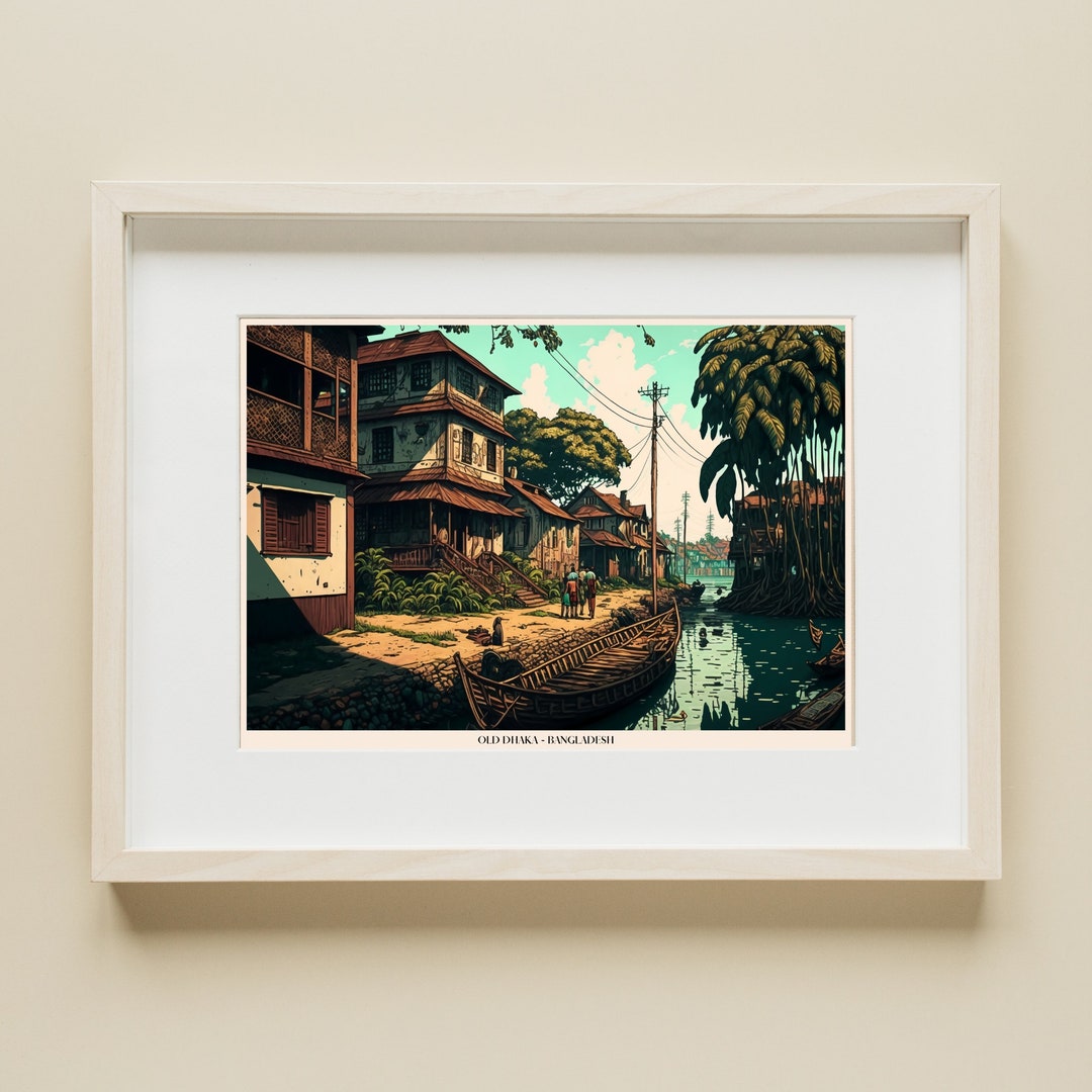 Bangladesh Wall Art Print, Bangladesh Travel, Bangladesh Wall Poster ...