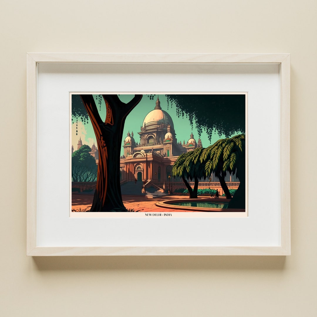 India Desi Wall Art Print, India Delhi Travel, India Delhi Wall Poster ...