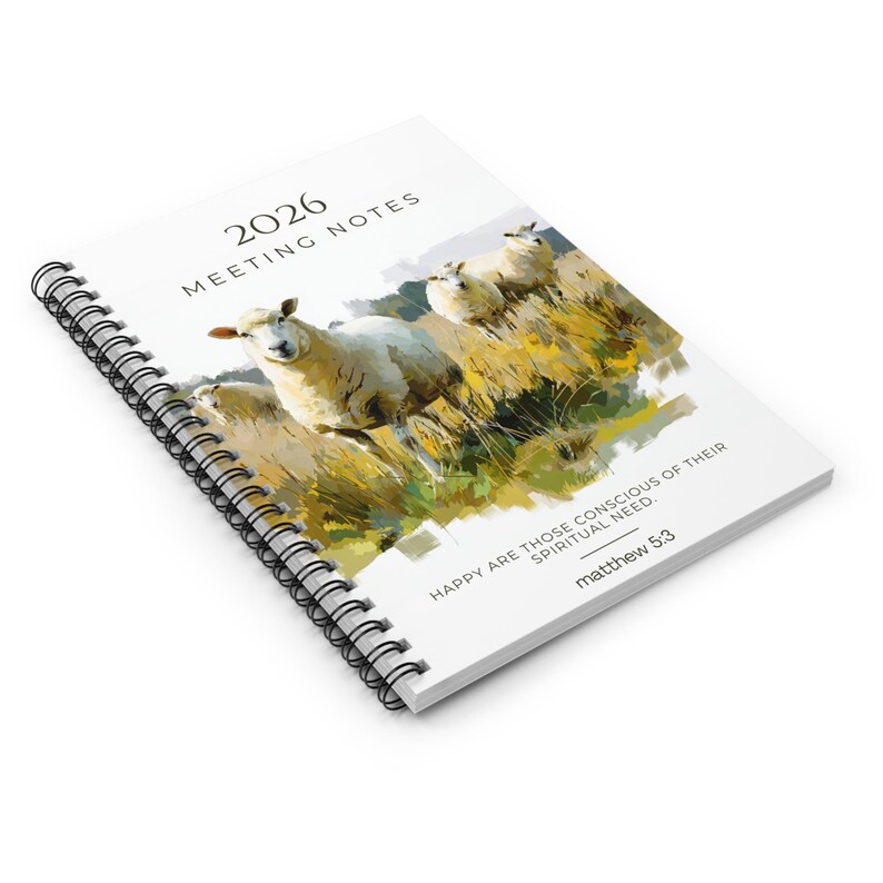 JW Notebook | 2026 Year's Text | Sheep Design | JW Gift - Etsy
