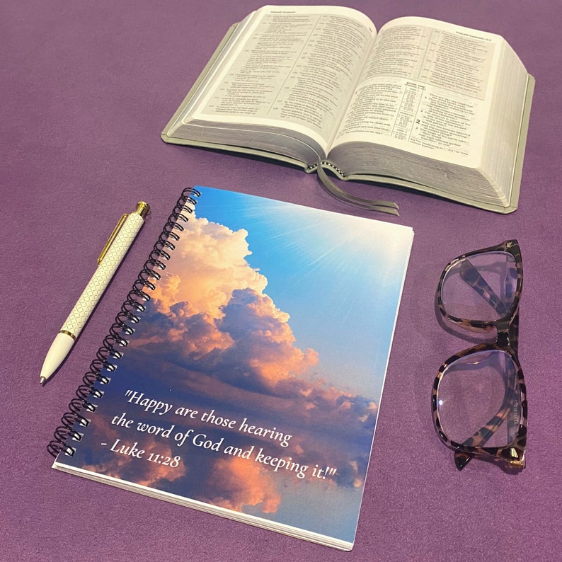 JW Notebook | Sky Mountain View Meeting Notebook | JW Gift | Luke 11:28 ...