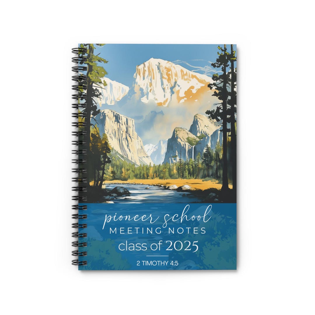 JW 2025 Pioneer School Notebook | JW Class of 2025| 2 Timothy 4:5 Fully ...