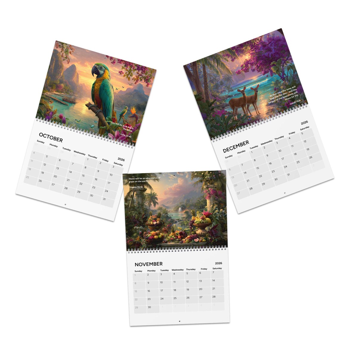JW Calendar 2026 - Paradise Reminders in the Bible | JW Gift - Etsy