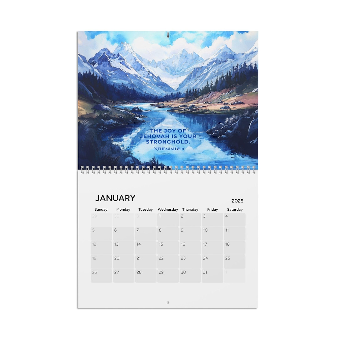 JW Calendar 2025 - Nature Scenes | JW Gift | 2025 JW Wall Calendar - Etsy