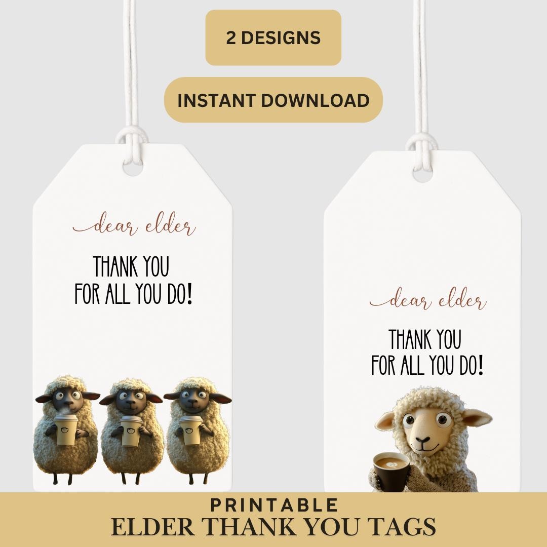 JW Elder Gift Tag | Thank You Elder Coffee Design | JW Gift Digital ...