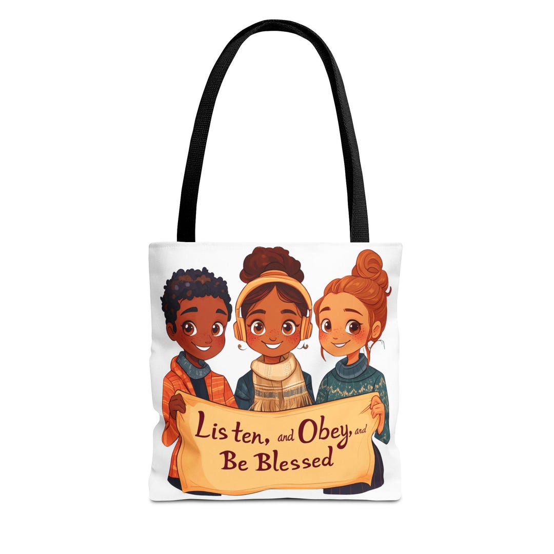 JW Children's Listen, Obey, and Be Blessed Tote - Etsy