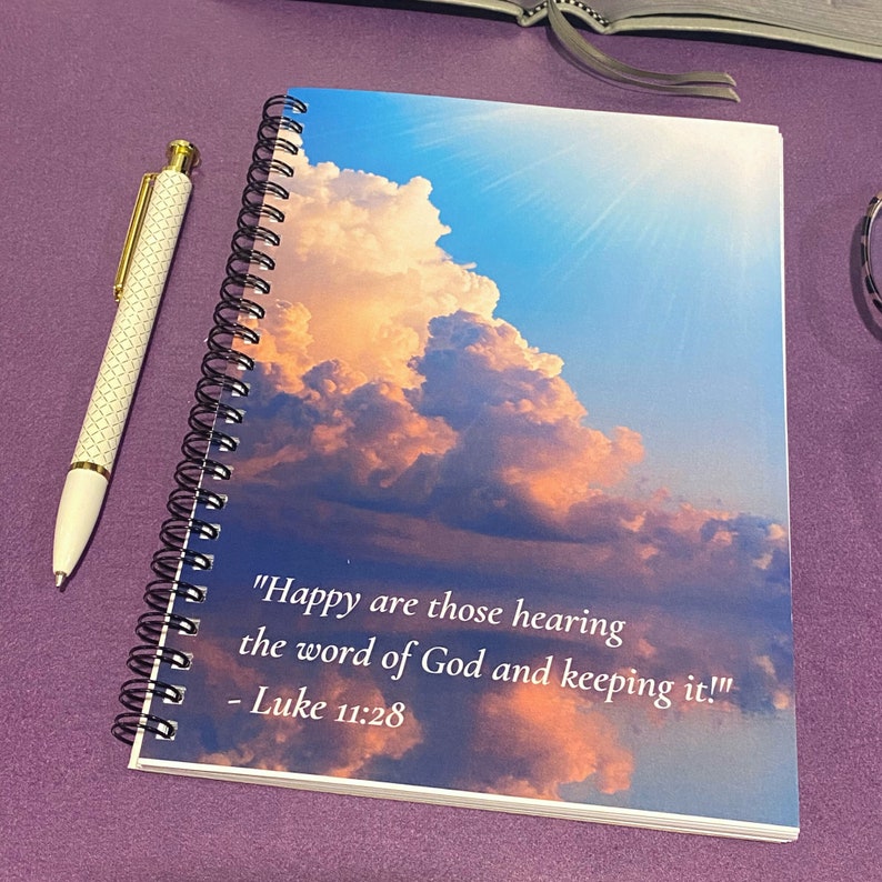 JW Notebook | Sky Mountain View Meeting Notebook | JW Gift | Luke 11:28 ...