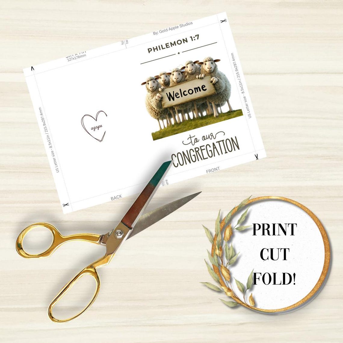 JW Congregation Welcome Card | Sheep Warm Welcome - Etsy