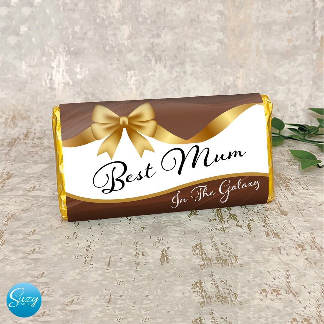 Best Mum Chocolate Bar Personalised Gift - Best Mum in the Galaxy ...