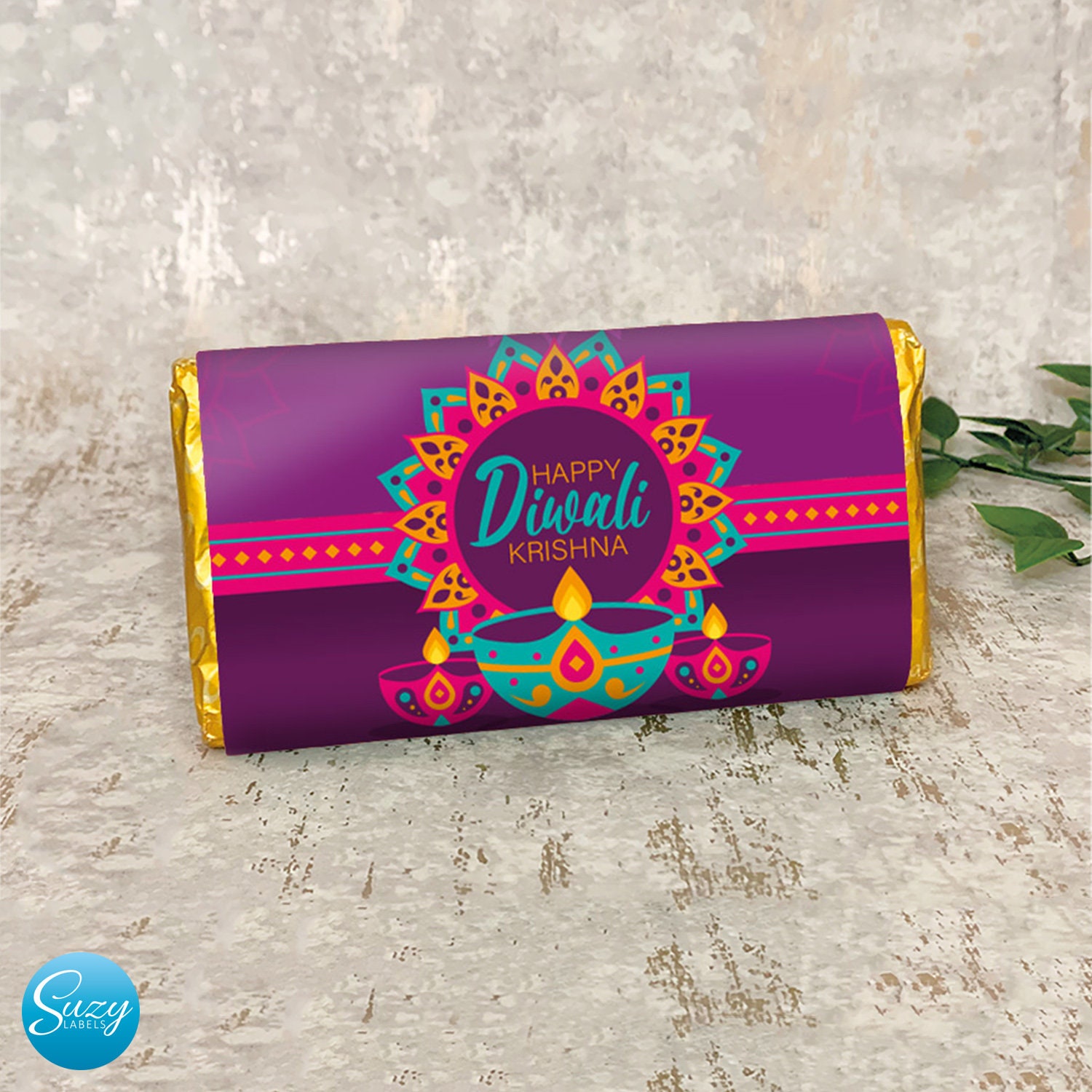 Diwali Personalised Gift Chocolate Label Diwali Gift to - Etsy
