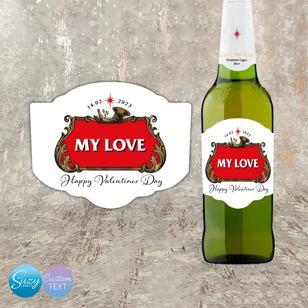 Personalised Lager Label the Perfect Valentines Gift for Any Stella ...