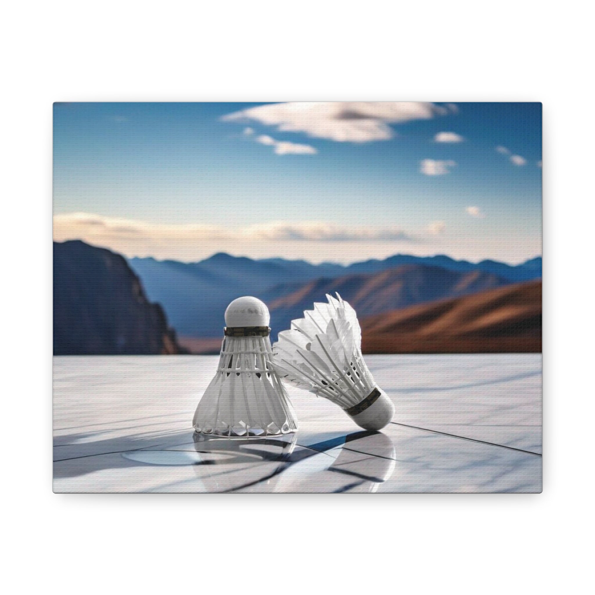 Badminton Shuttle Beautiful Scenery Sports Art for Your Wall Badminton ...