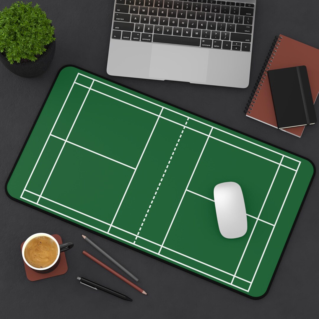 Badminton Court Mouse Pad Badminton Gift Badminton Lover Office ...