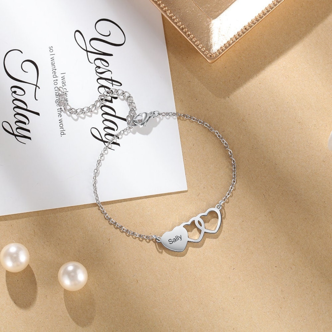 Personalized Bracelet Set, Three Bracelets, Friendship Bracelets, 3 ...